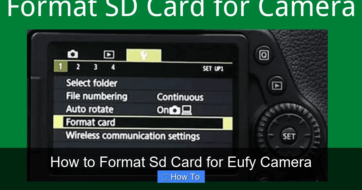 How to Format Sd Card for Eufy Camera - smarteufy.com
